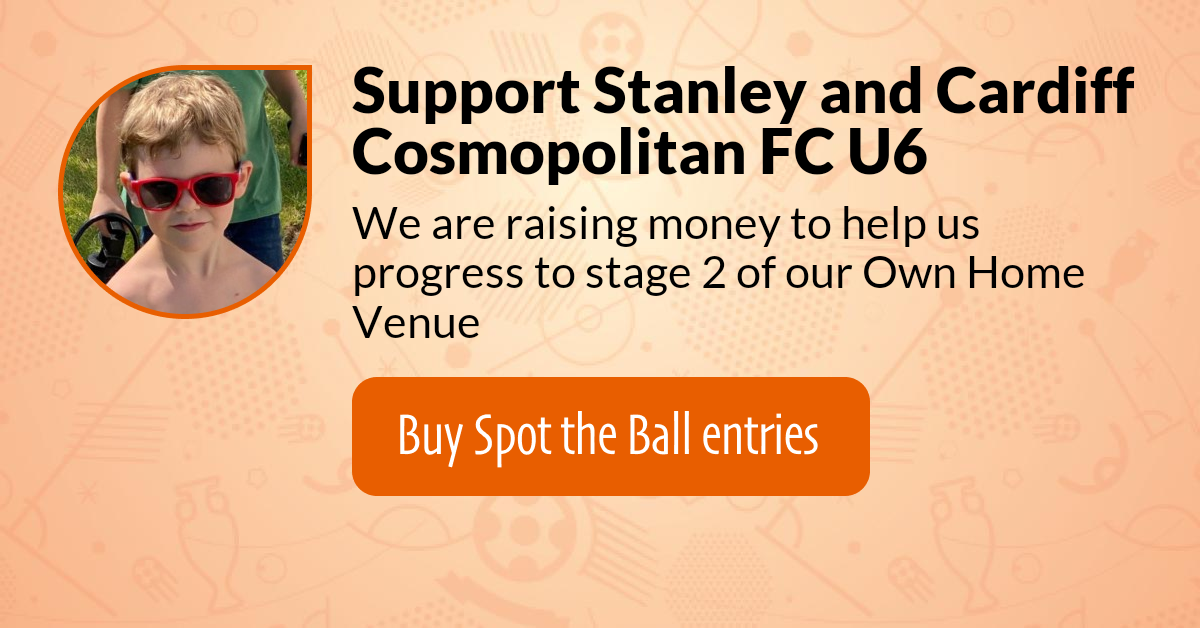 Support Stanley and Cardiff Cosmopolitan FC U6