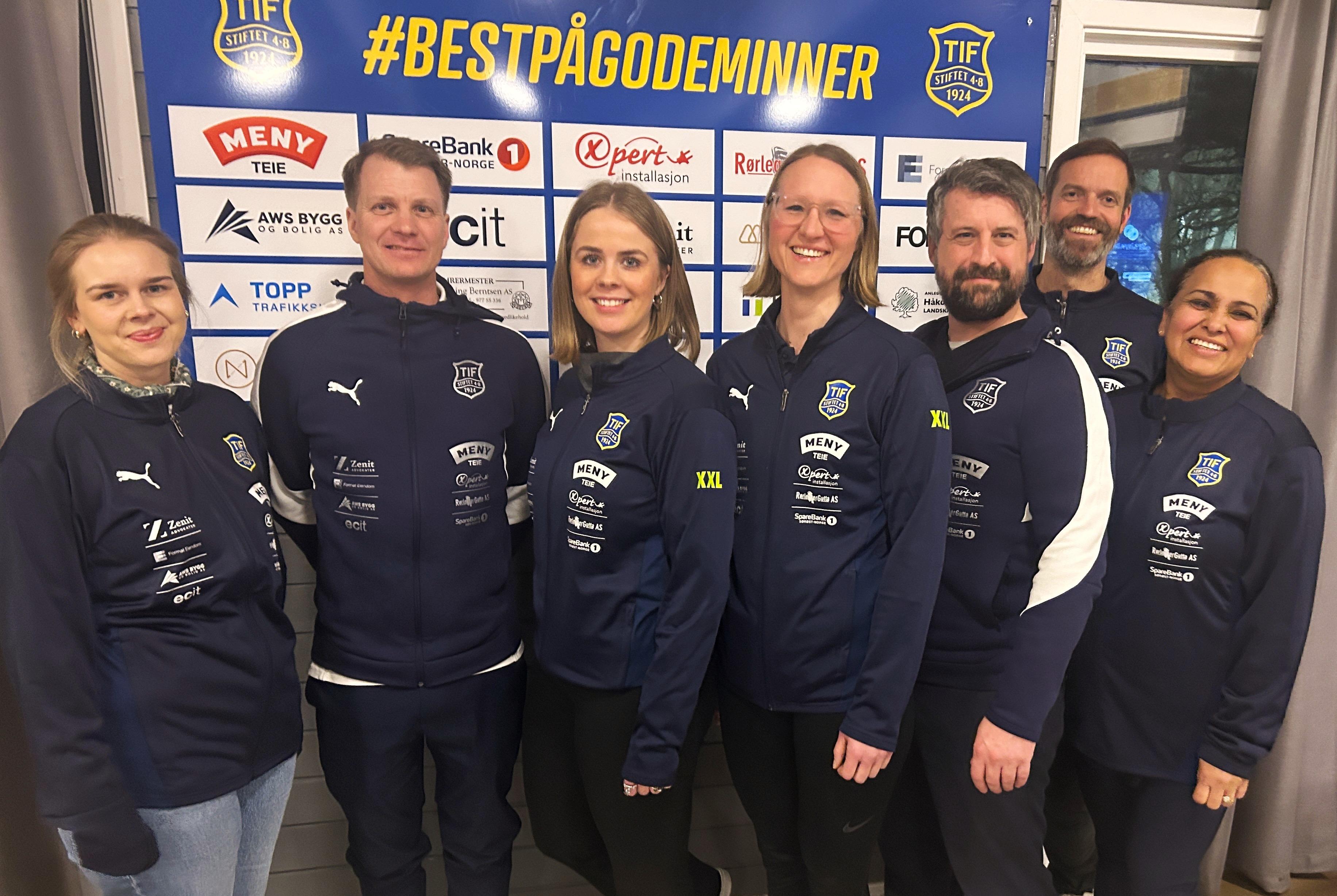 Her er det nye styret i Teie IF